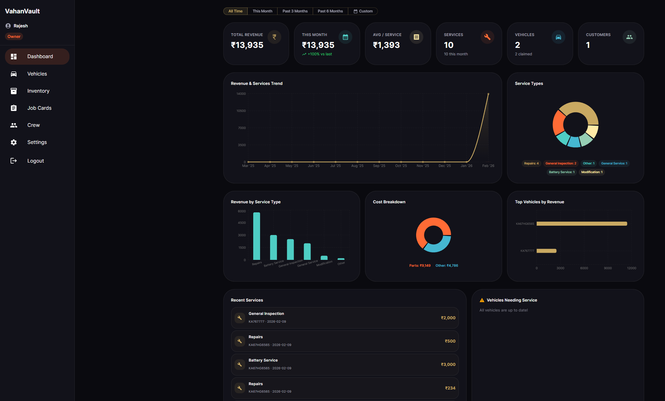 Vehicle Maintenance Tracker